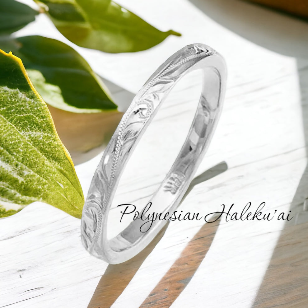 Heirloom Engraved Ring – Polynesian Hale Ku'ai
