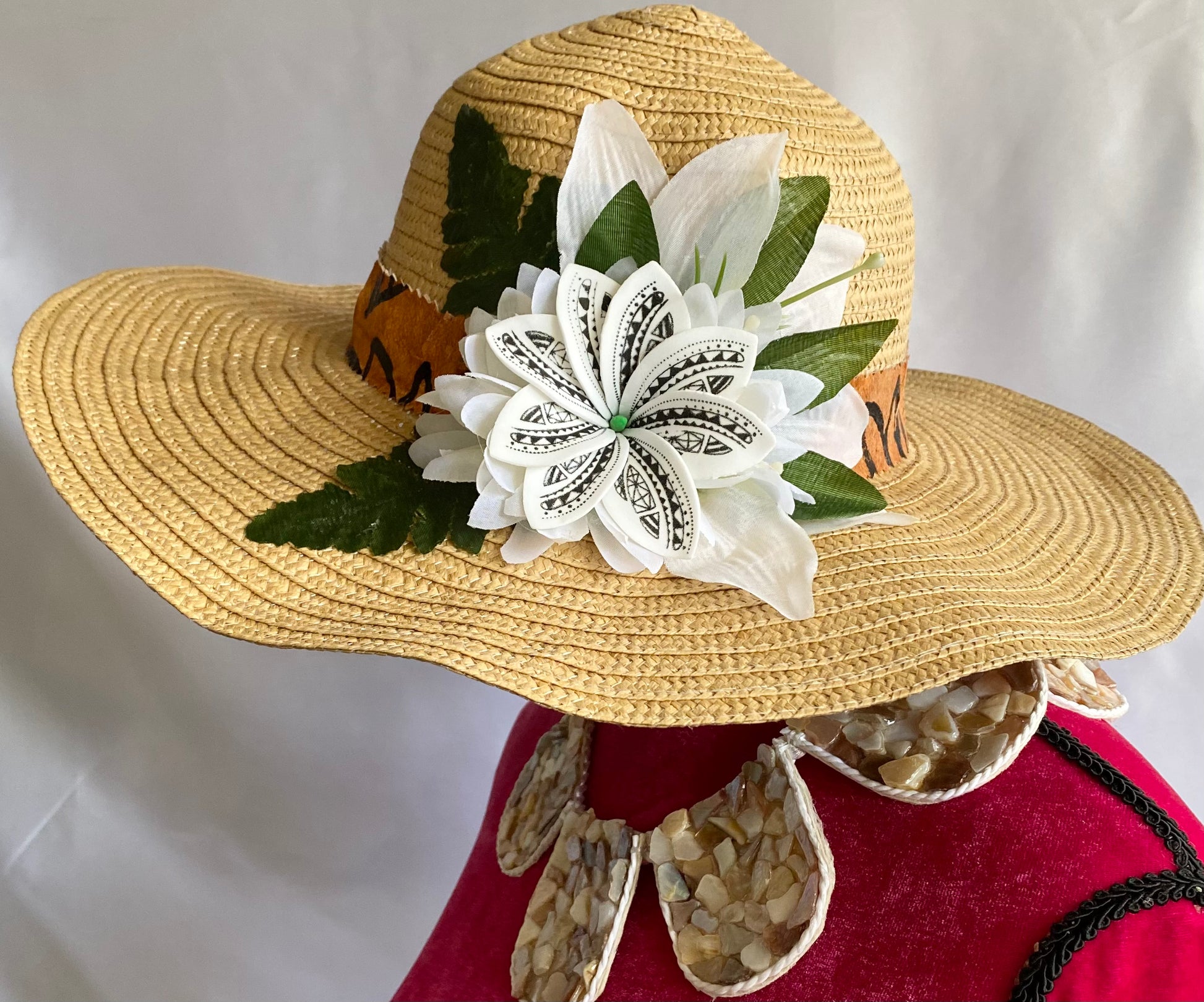 Tapa Flower Hat – Polynesian Hale Ku'ai